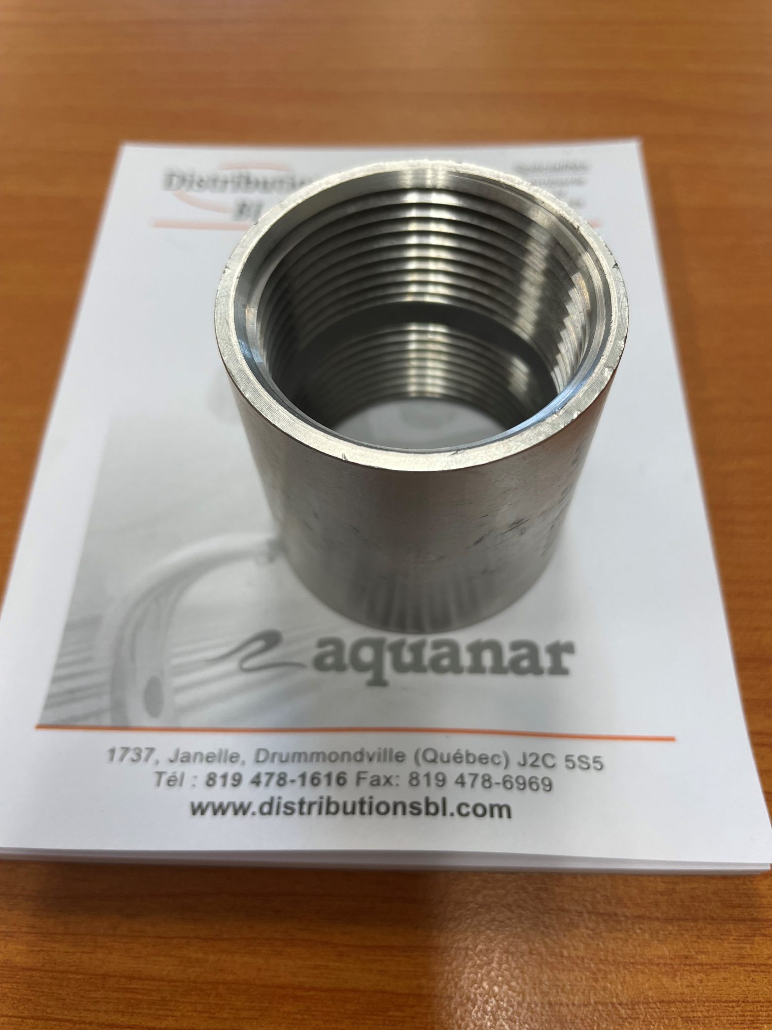 Manchon 1" / NPT en acier inoxydable 304 - Distributions BL